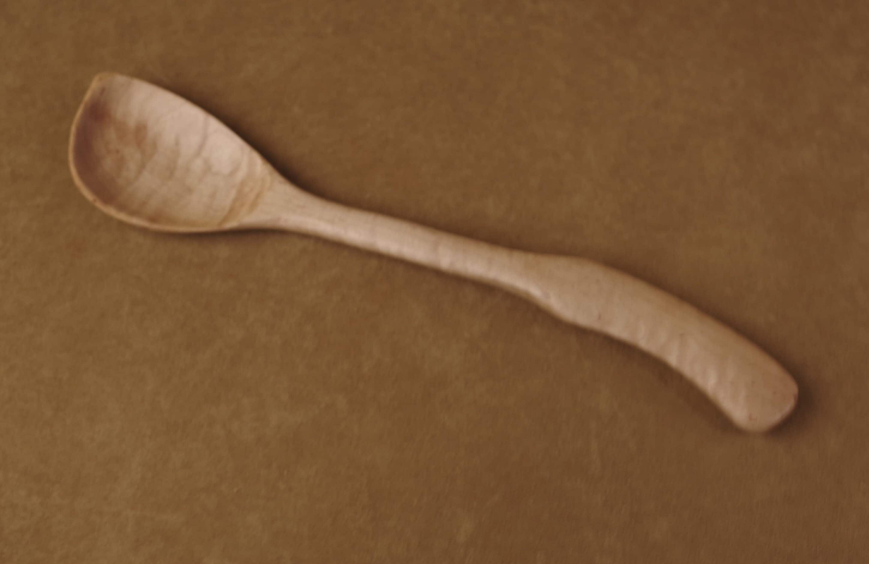 Right-hand Saute Spoon in Curly Maple - Etsy