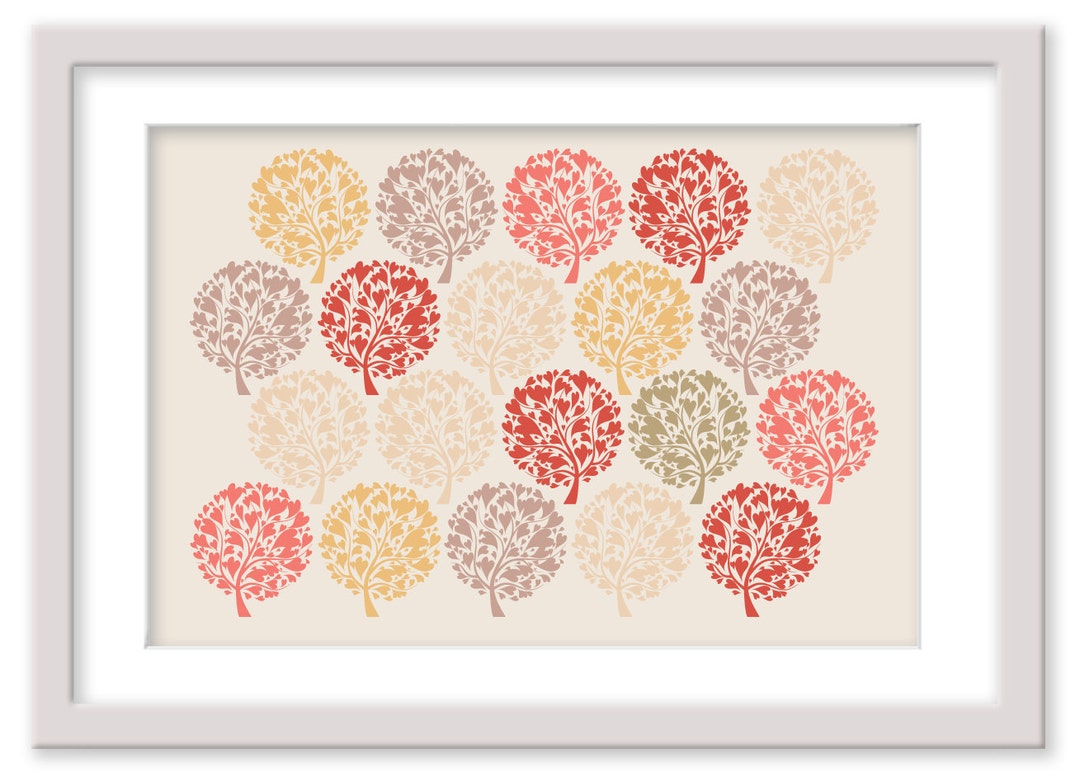 Trees of Love. Wall Decoration Print. Large Print 13x19. FREE SHIPPING ...