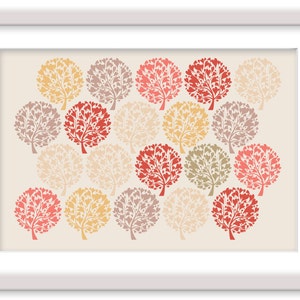 Trees of Love. Wall Decoration Print. Large Print 13x19. FREE SHIPPING ...