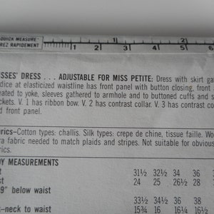 Simplicity 7036 Pattern, Gathered Skirt Dress Elastic Waist, Front ...