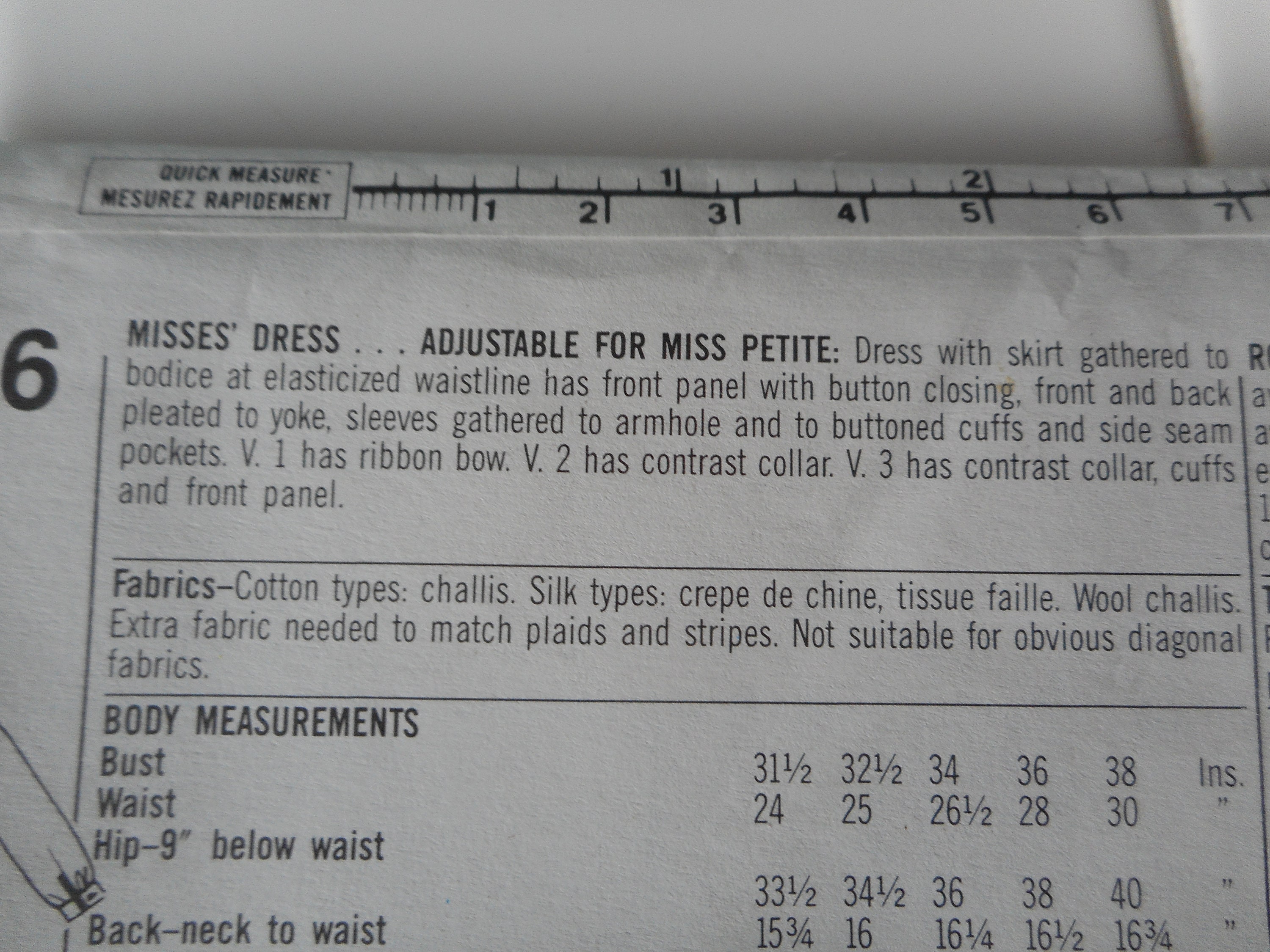 Simplicity 7036 Pattern, Gathered Skirt Dress Elastic Waist, Front ...