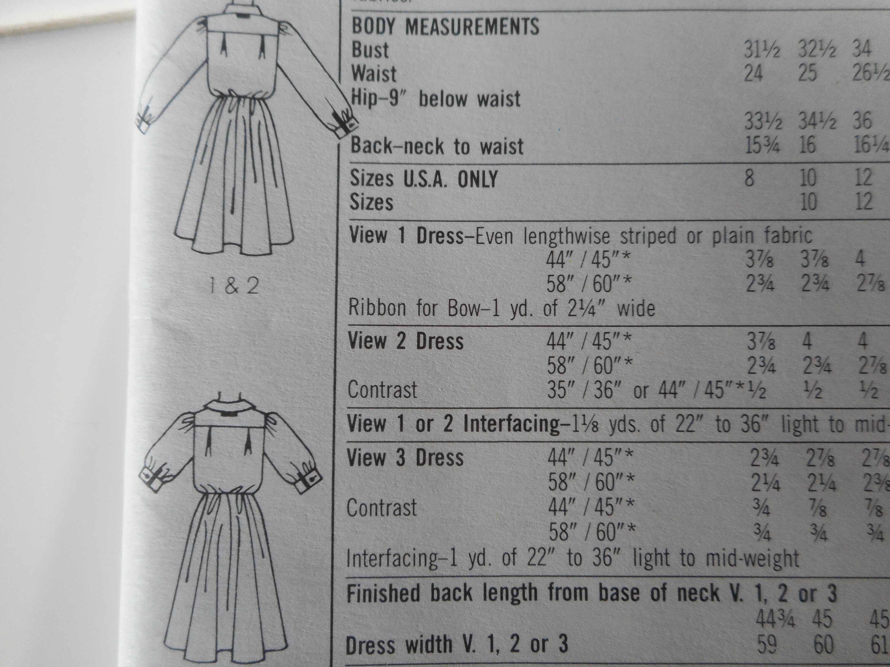 Simplicity 7036 Pattern, Gathered Skirt Dress Elastic Waist, Front ...