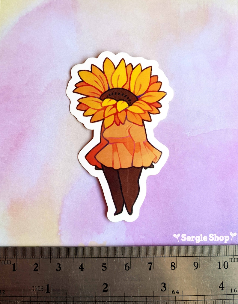 Flower Head Girls Sticker Set - Etsy