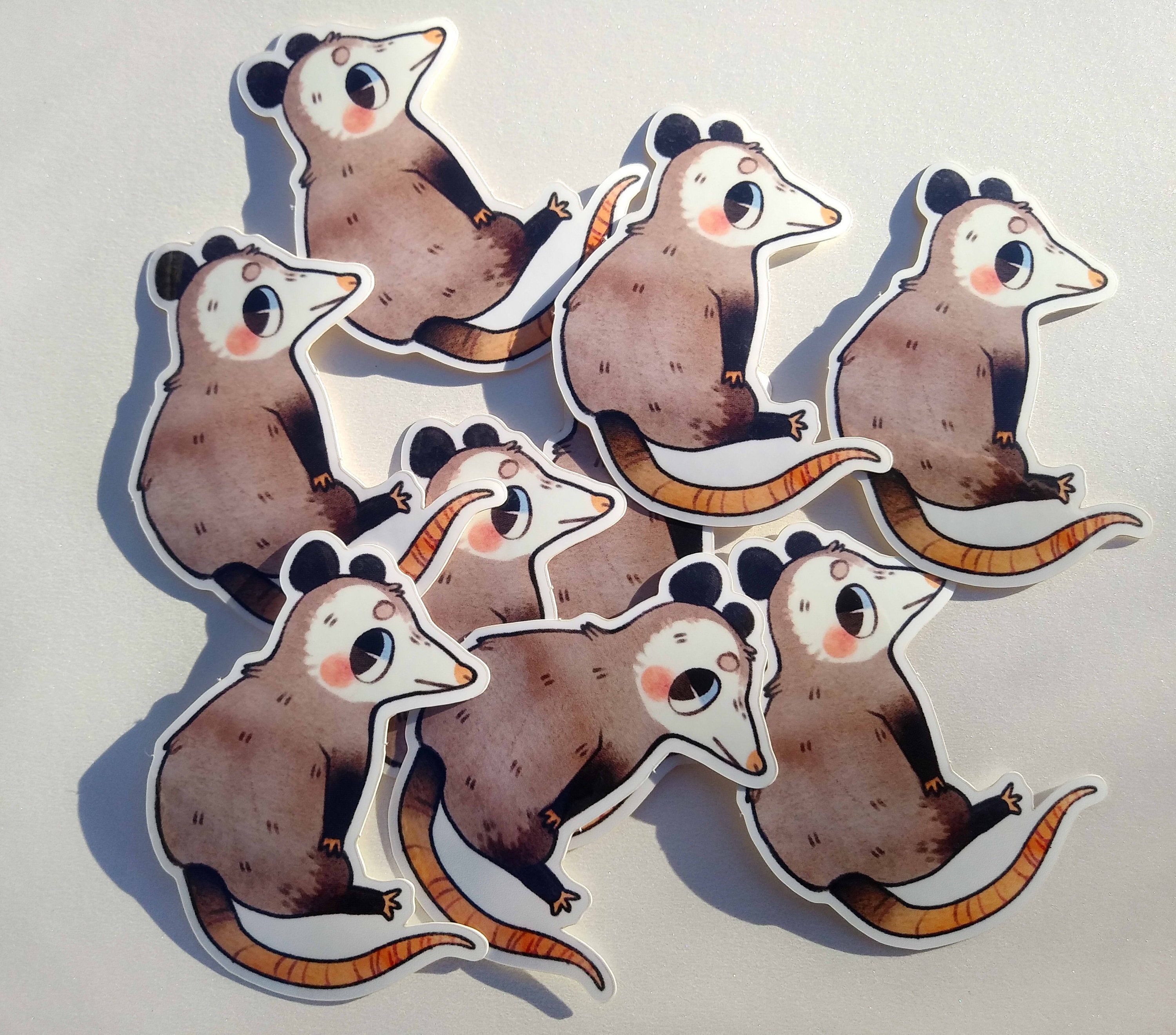 Sitting Possum Sticker | Etsy