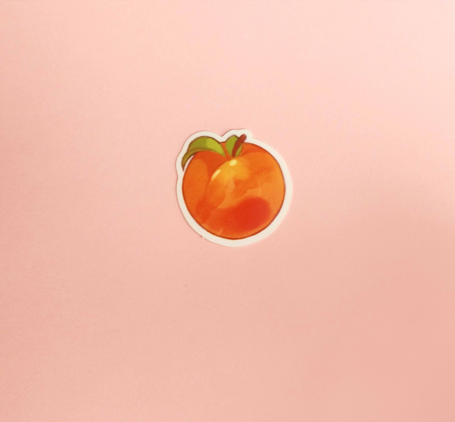 Peach Stickers - Etsy