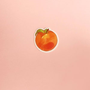 Peach Stickers - Etsy