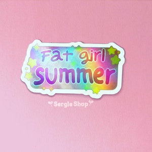 Fat Girl Summer Sticker Set - Etsy