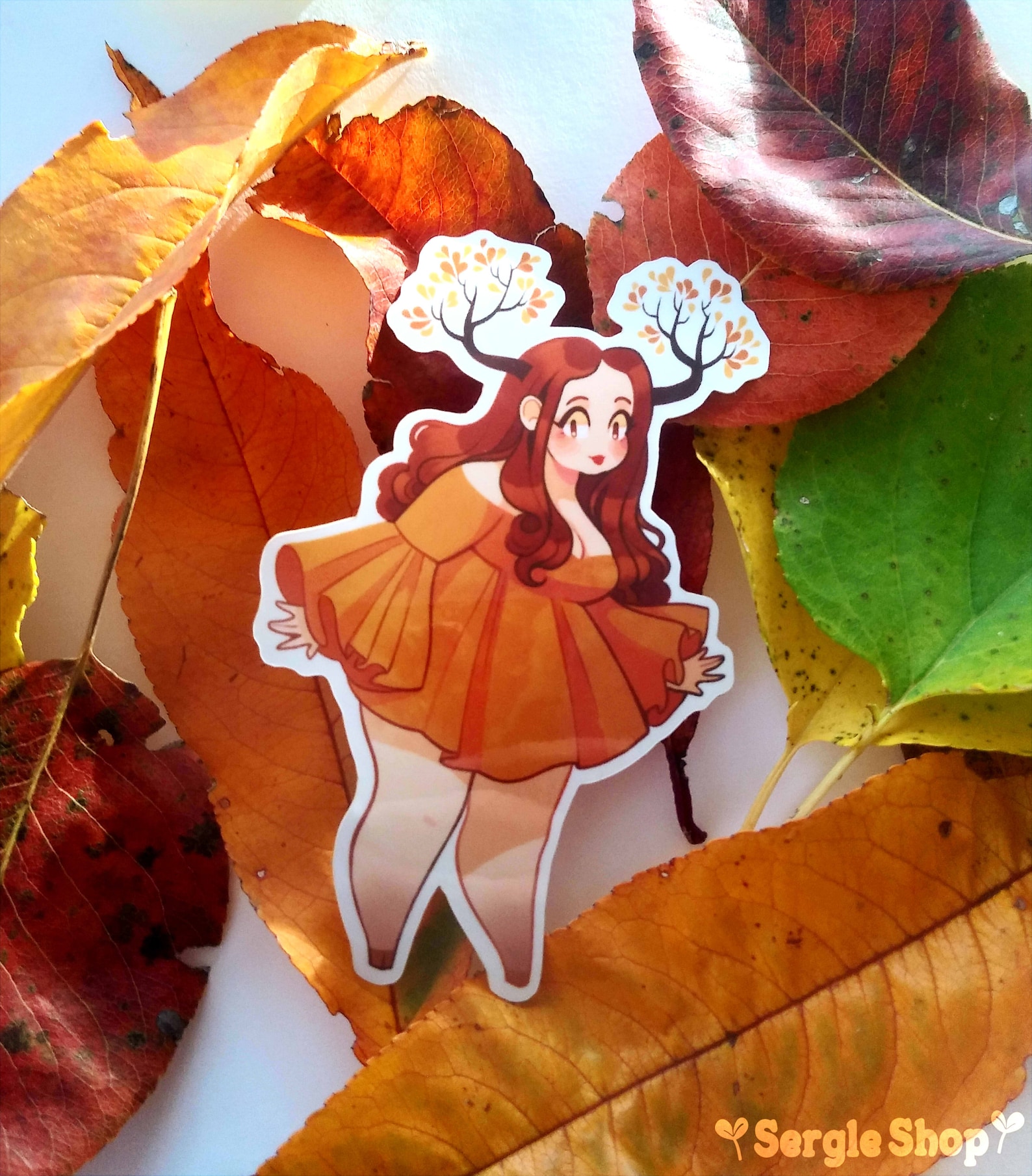Autumn Nymph Sticker - Etsy