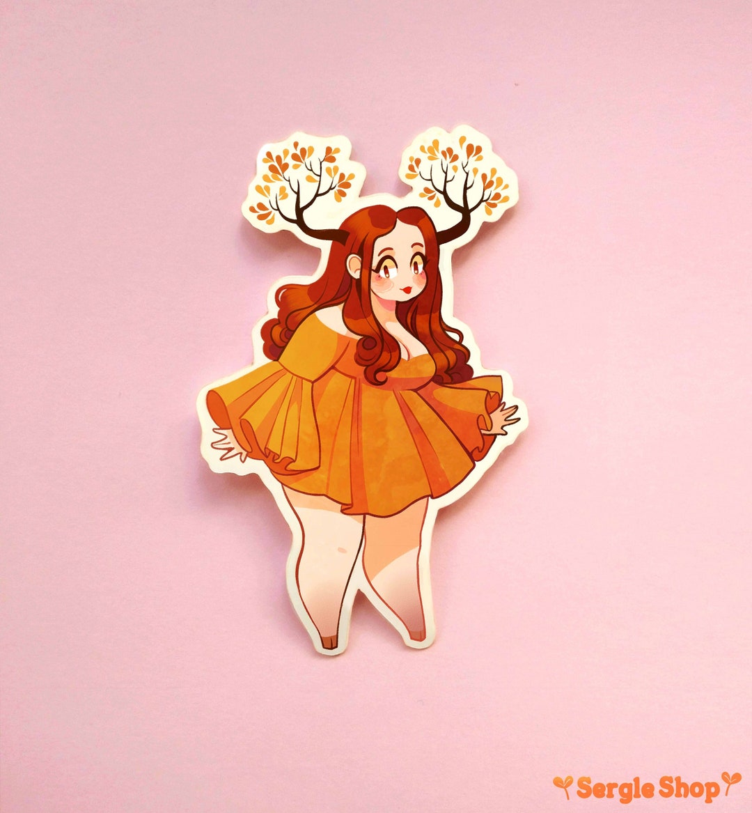 Autumn Nymph Sticker - Etsy