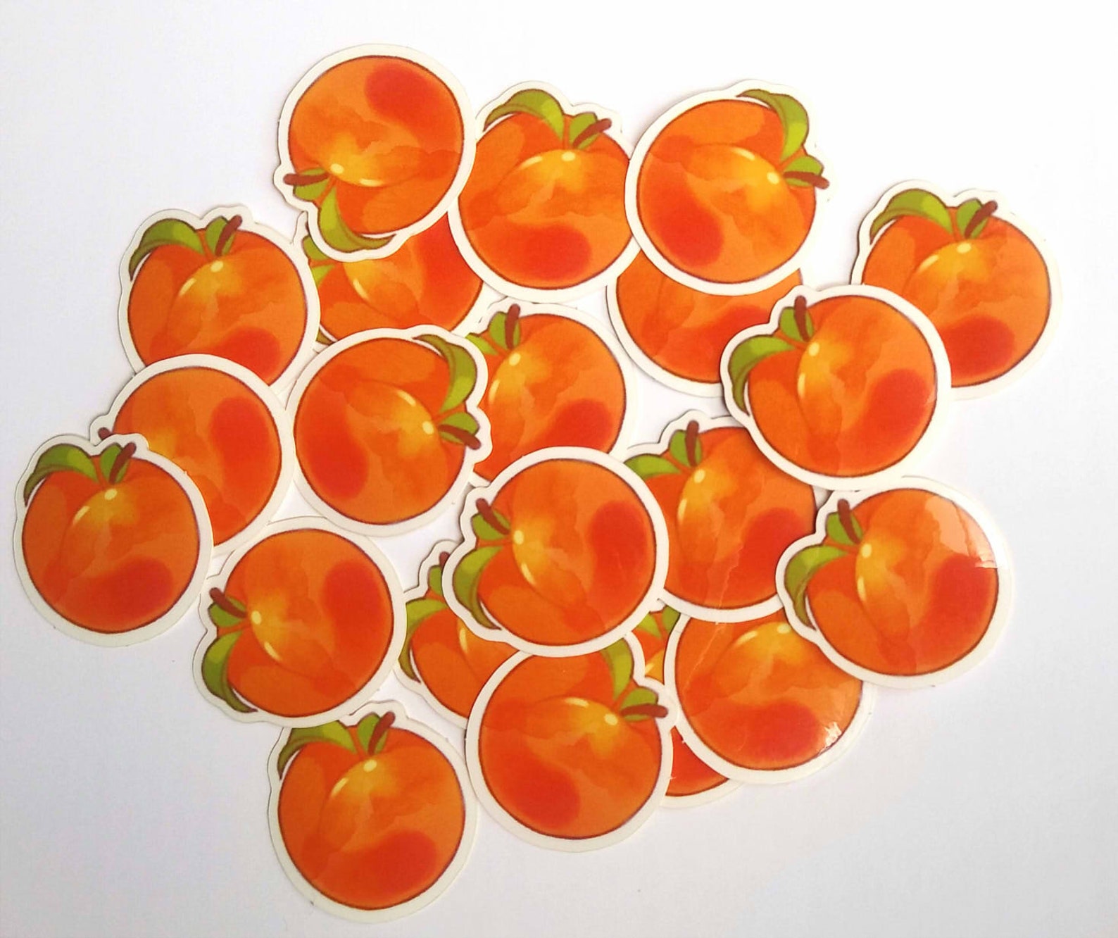 Peach Stickers - Etsy