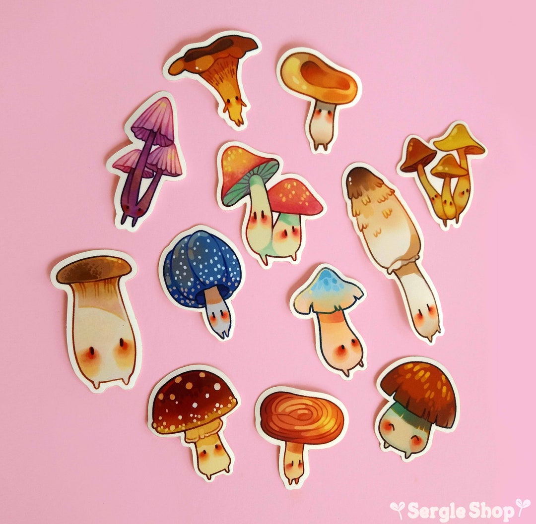 Mushroom Bros Sticker Set - Etsy