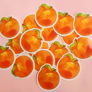Peach Stickers - Etsy