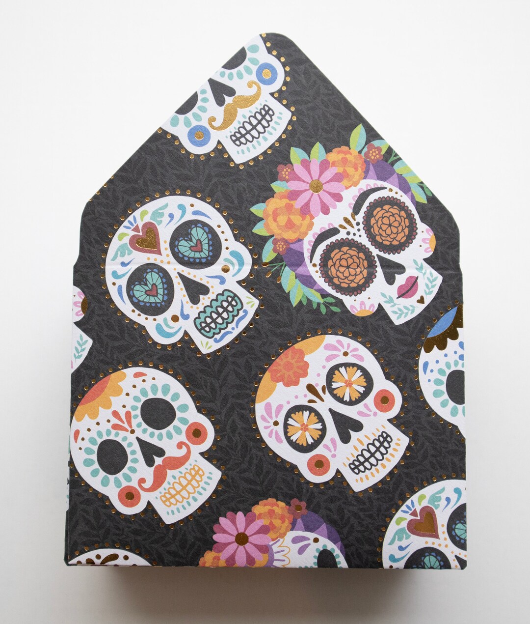 Sugar Skulls Envelopes: Halloween Tip Envelopes, Set of 8 - Etsy