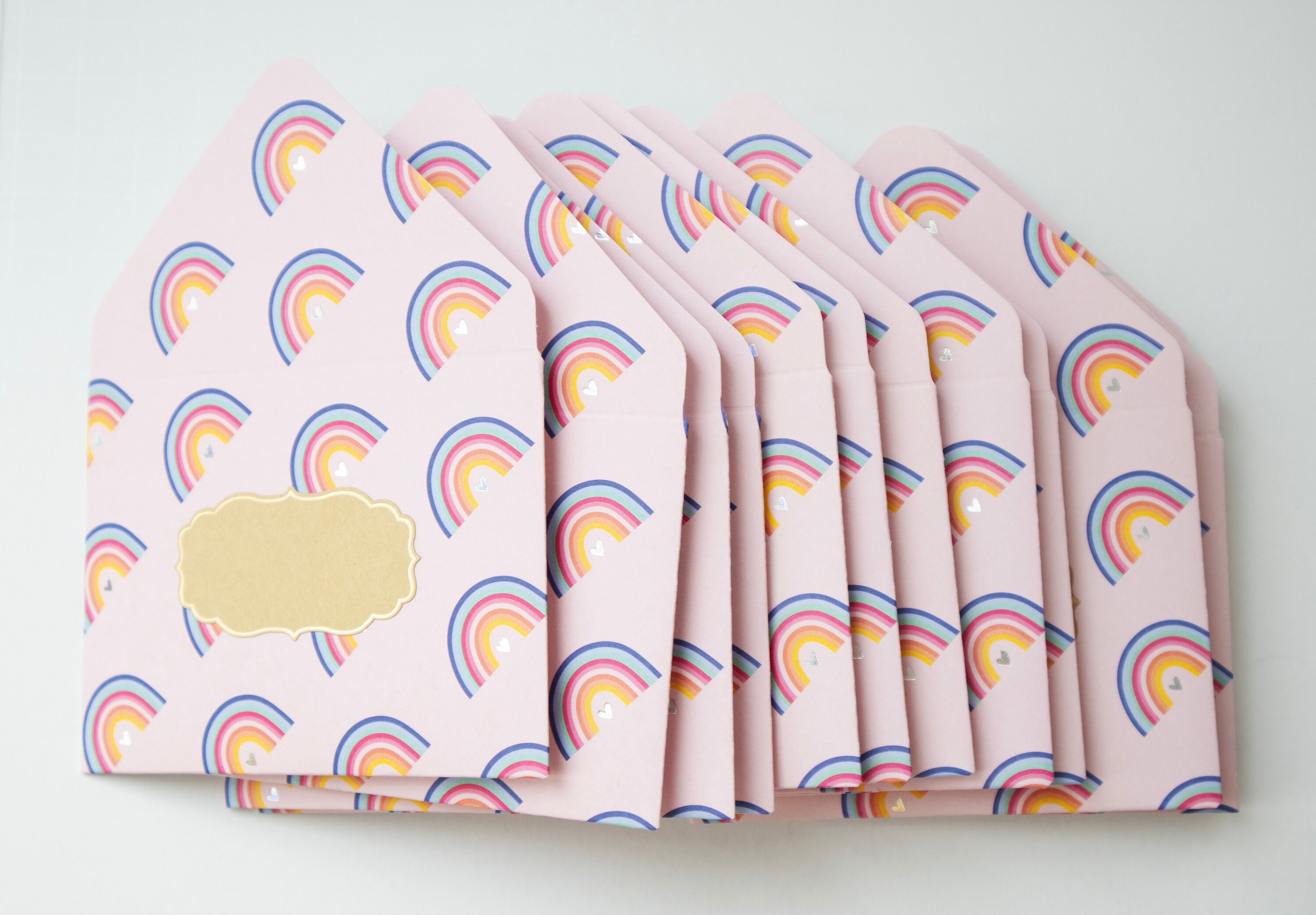 Pink Rainbows Envelopes, Tip Envelopes, Housekeeping, Thank You, Small ...