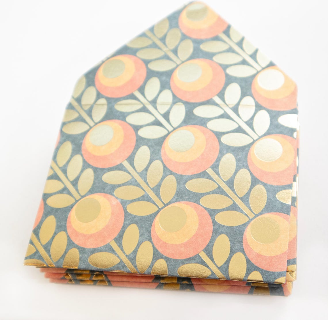 Retro Mod Metallic Envelopes, Set of 7, Tip Envelope, Housekeeping ...
