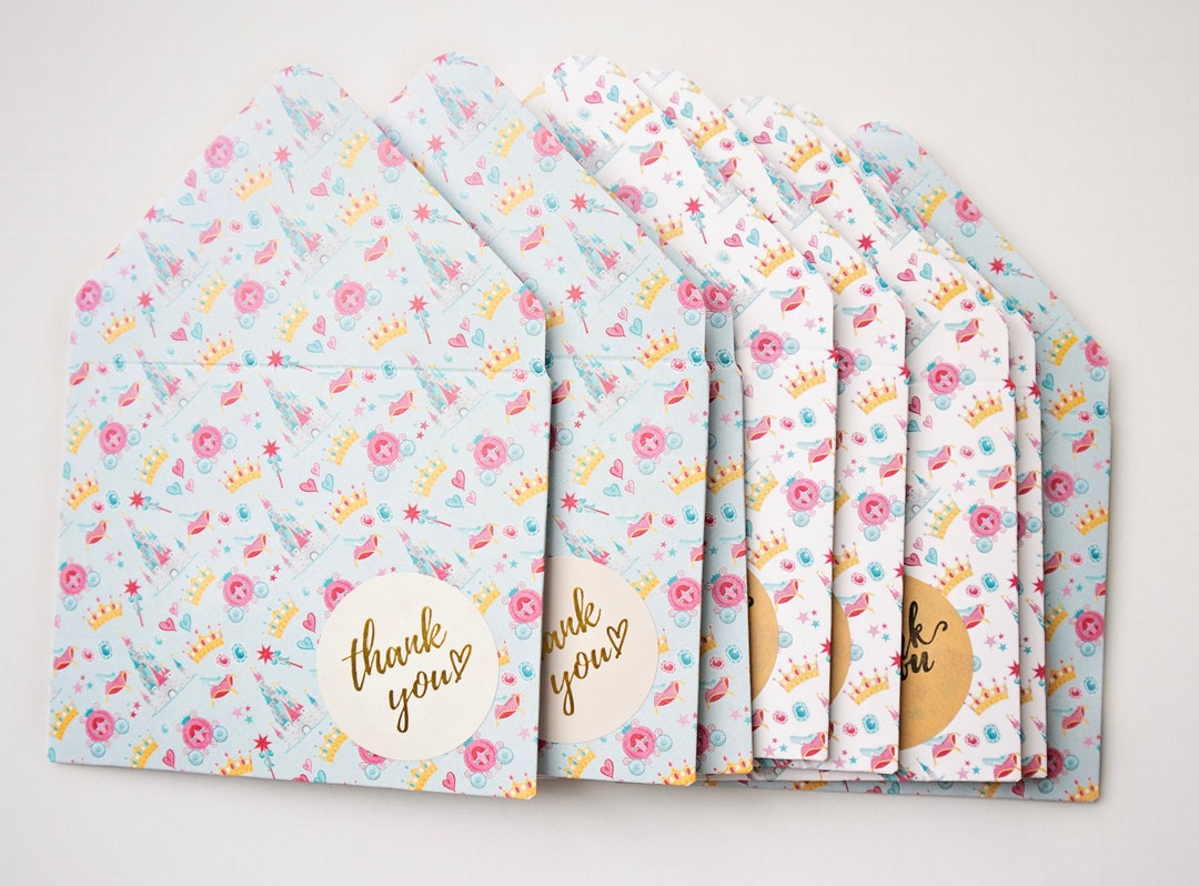 Princess Castle Envelopes, Tip Envelopes, Mousekeeping, Thank You ...