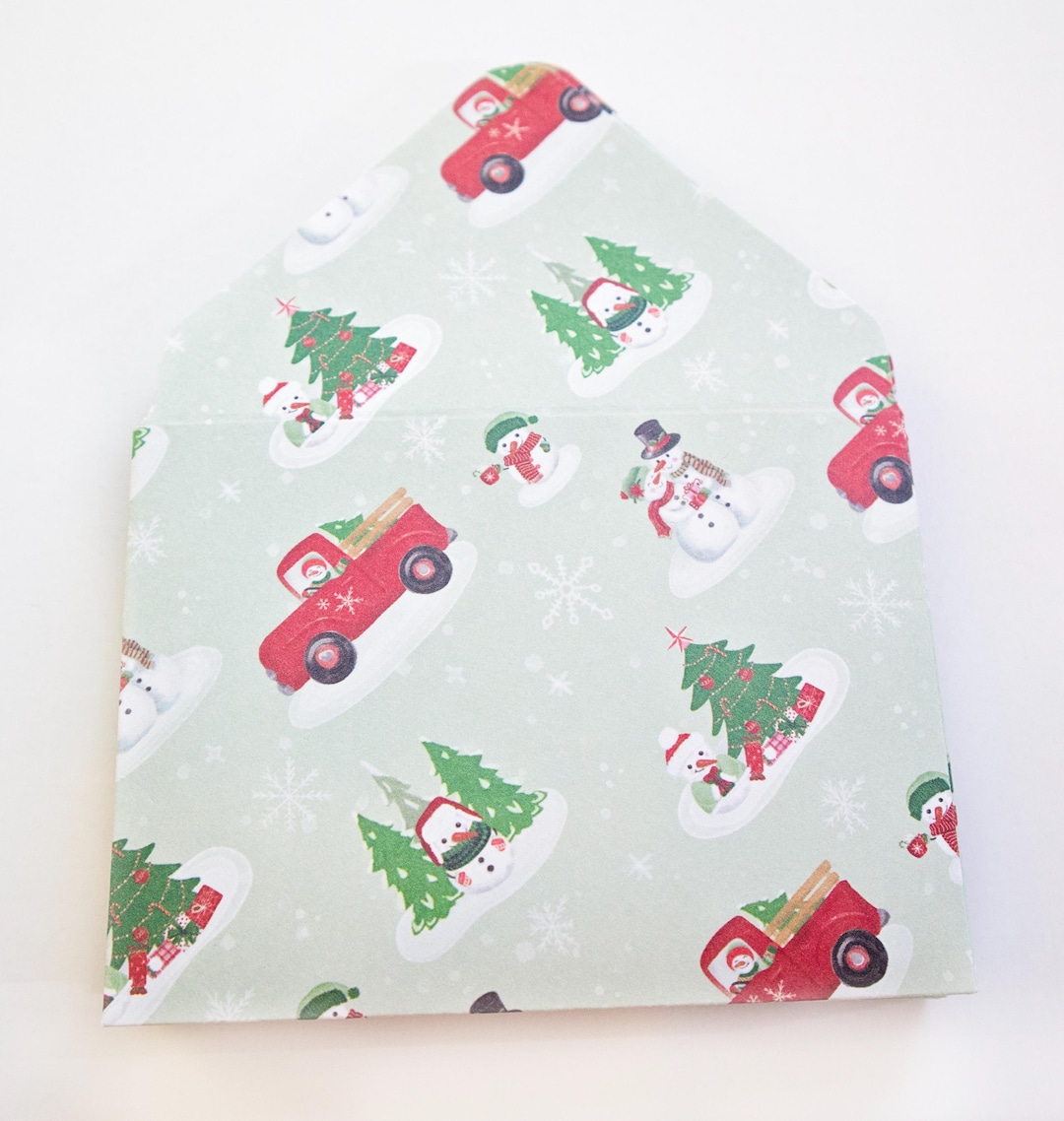 Snowmen Red Truck Envelopes, Tip Envelopes, Housekeeping, Thank You ...