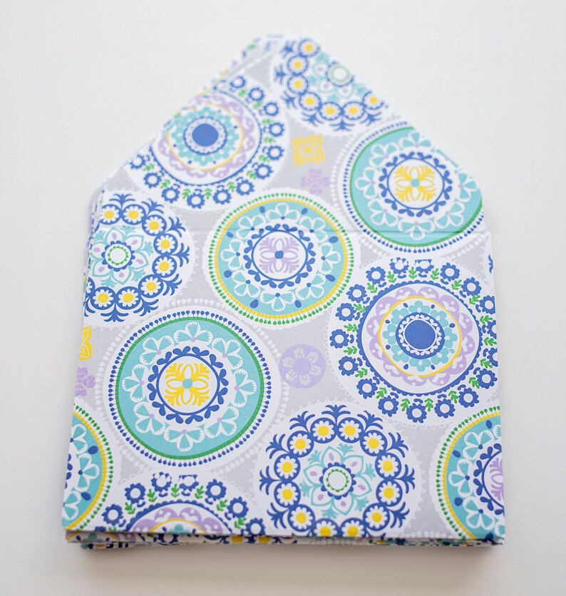Blue Purple Mandala Envelopes, Tip Envelopes, Housekeeping, Thank You ...