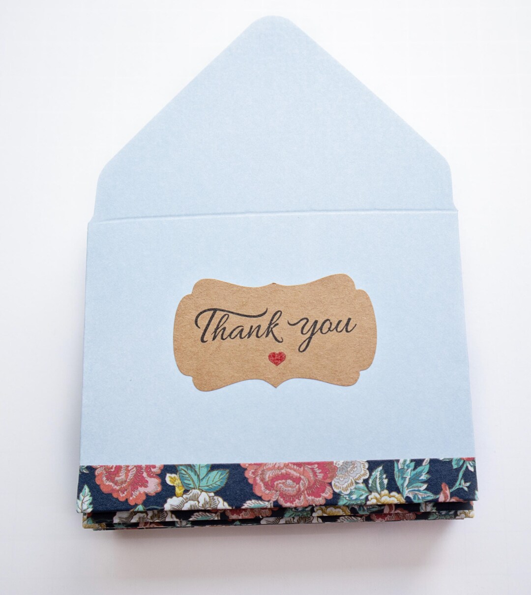 Floral Blue Envelopes, Tip Envelopes, Housekeeping, Thank You, Small ...