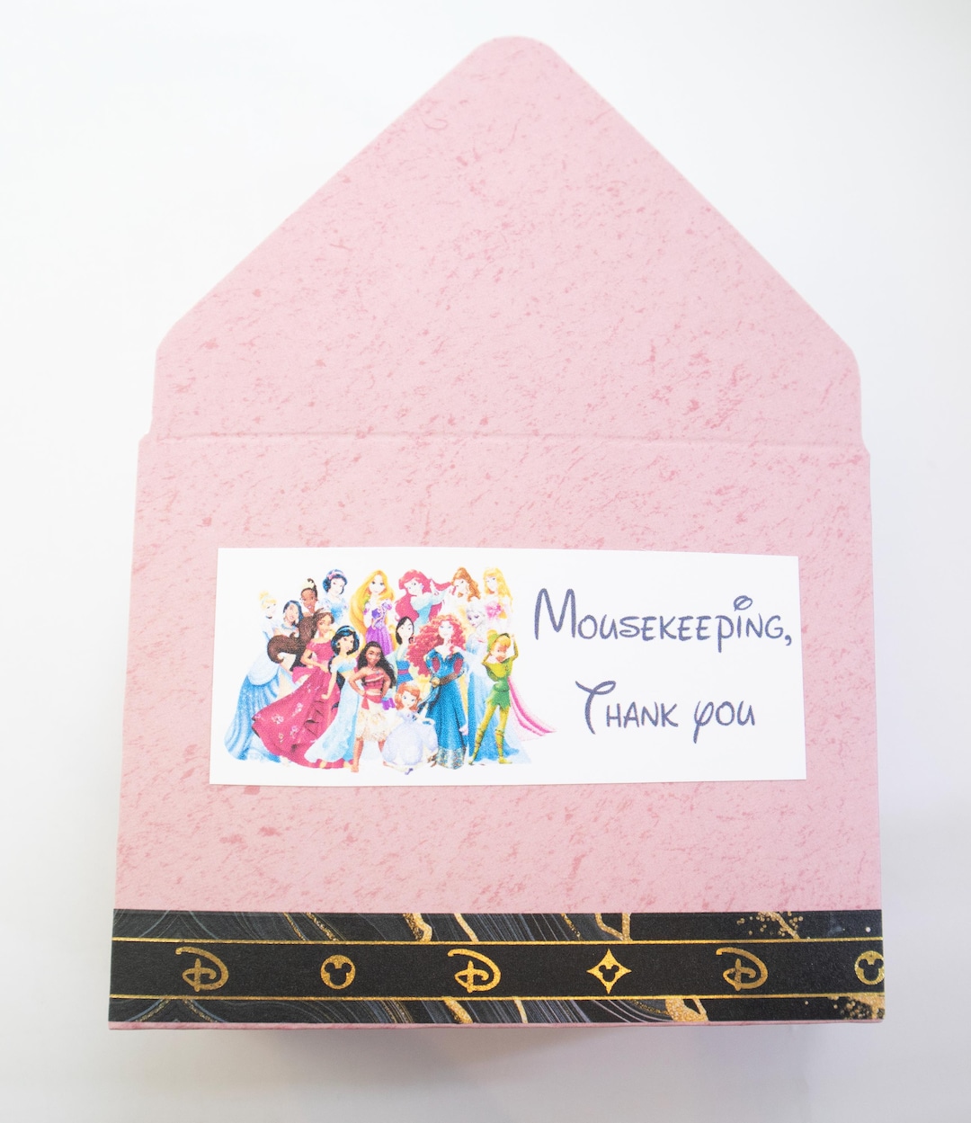 Pink Princess Mousekeeping Envelopes, Tip Envelopes, Housekeeping ...
