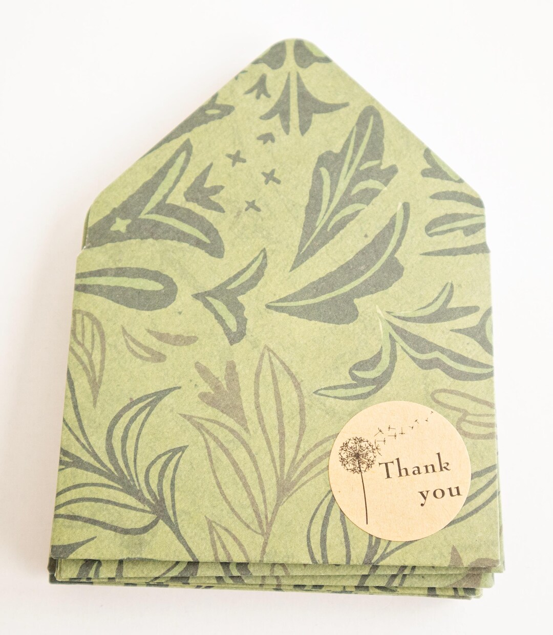 Green Leaf Outline Envelope, Tip Envelopes, Salon, Hair Salon Tip ...