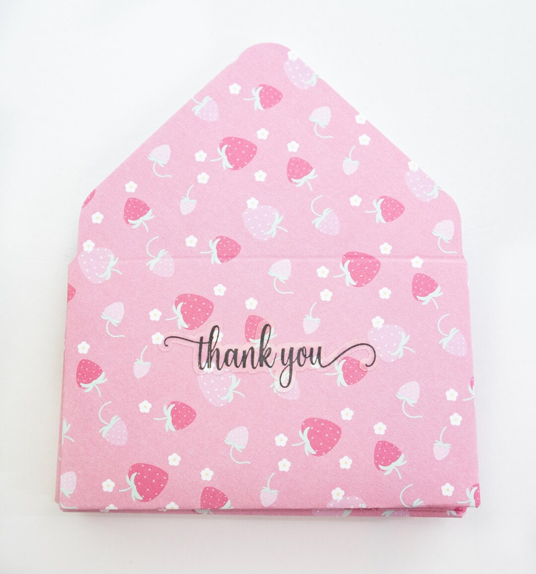 Strawberries Envelopes, Set of 6 Tip Envelope, Salon, Thank You Small ...