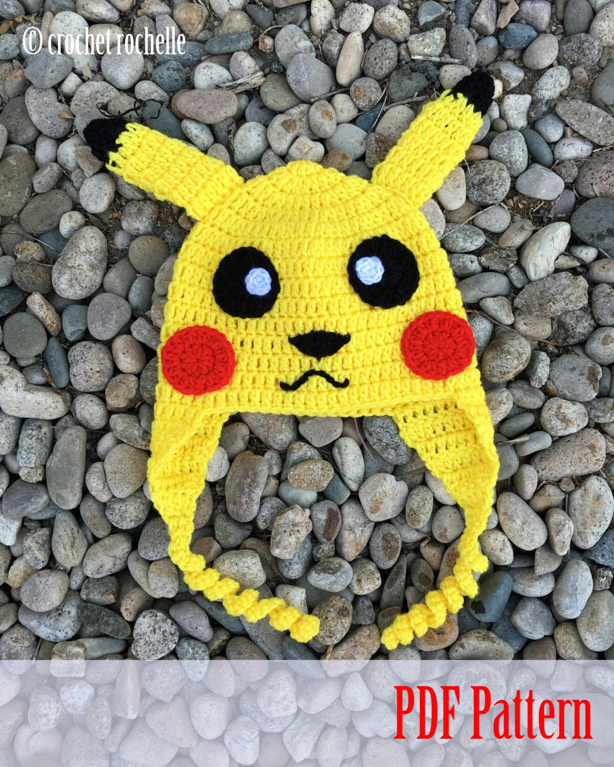 Crochet Pattern Pikachu Inspired Hat - Etsy