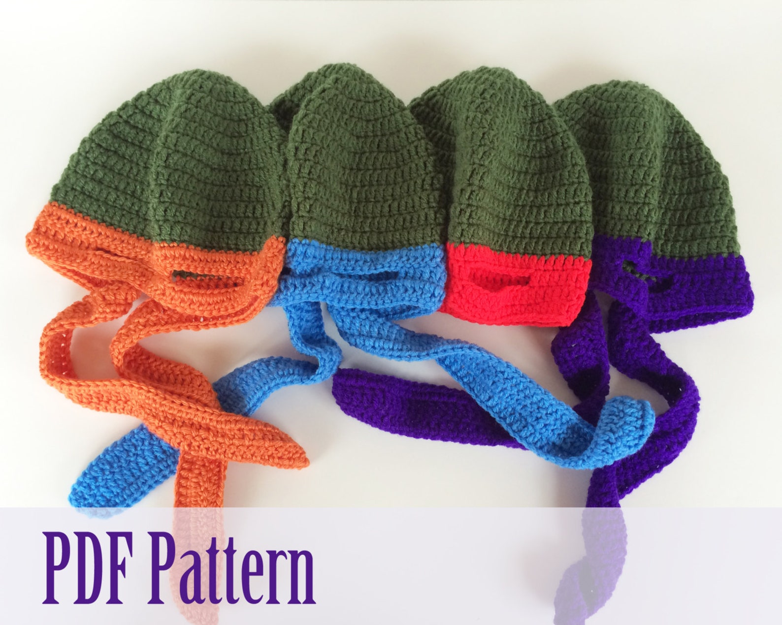 Crochet Pattern - TMNT Inspired Hat - Etsy
