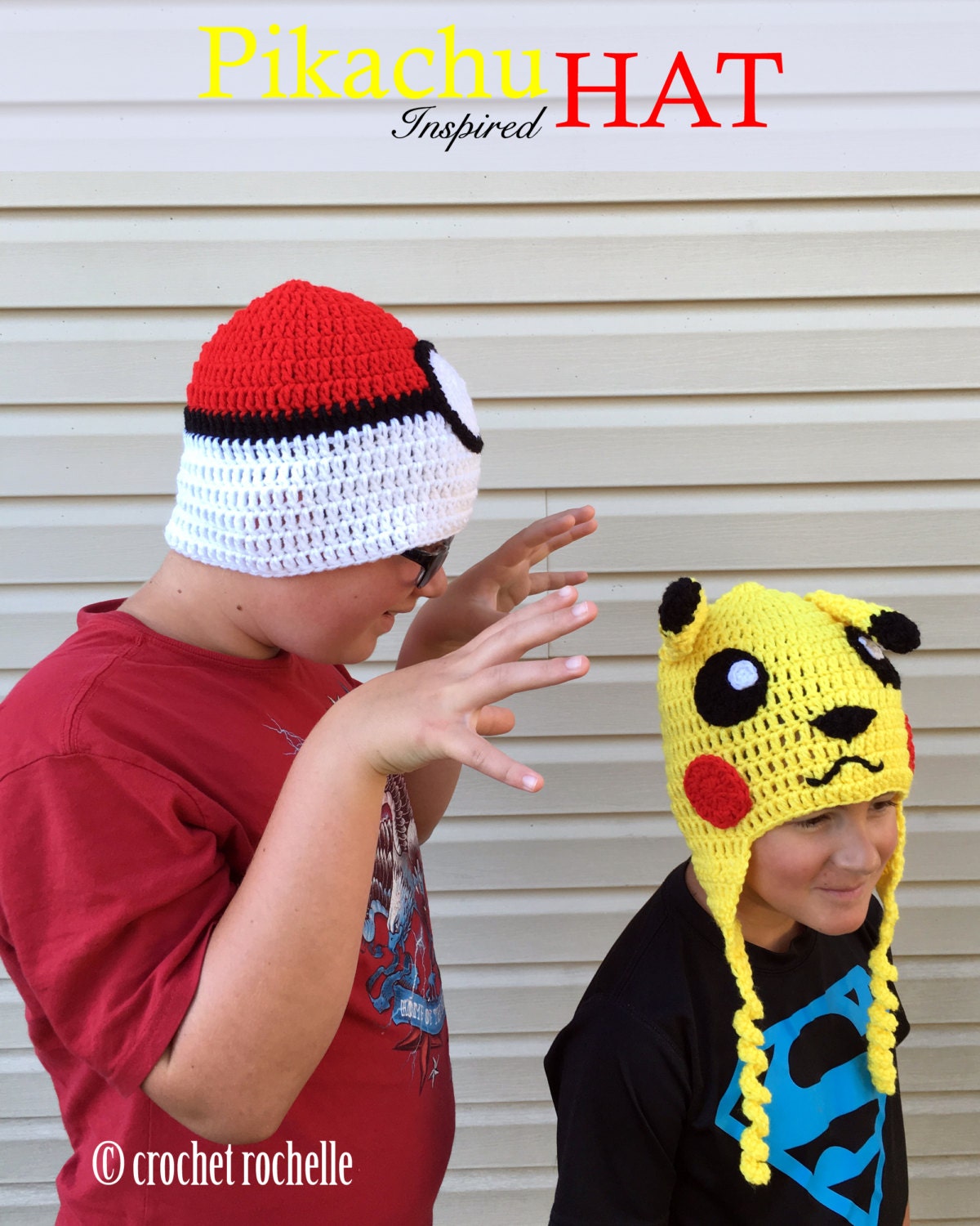 Crochet Pattern Pikachu Inspired Hat - Etsy