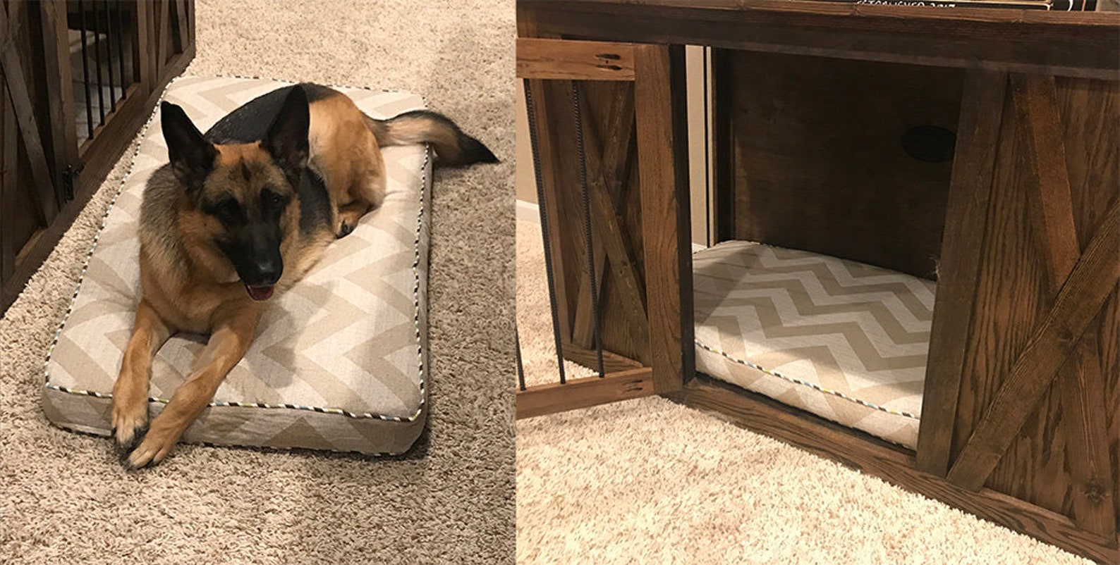 Custom Size Cabinet Dog Beds Orthopedic Memory Foam Cushion - Etsy
