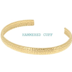 Open Cuff Bracelet in Gold Metal Band Cuff Stainless Steel Stacking ...