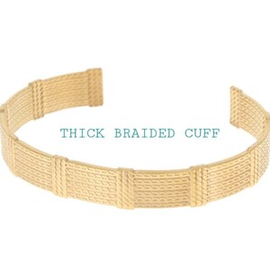 Open Cuff Bracelet in Gold Metal Band Cuff Stainless Steel Stacking ...