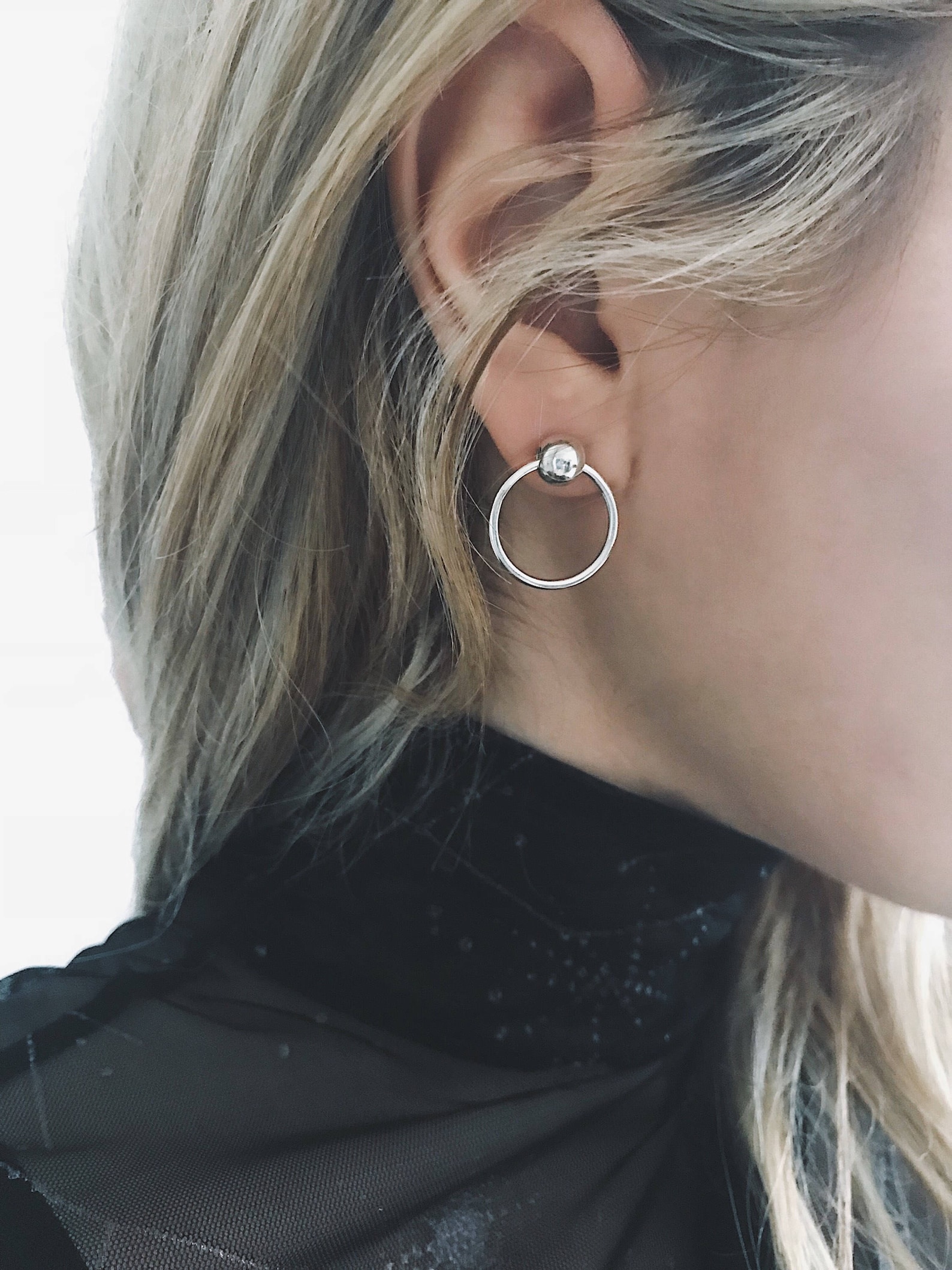 Simple Stud Earringssterling Silver Earringshoop - Etsy