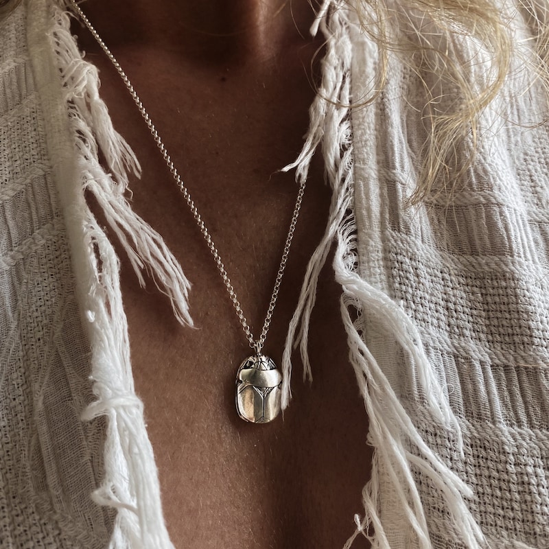 Scarab Necklace - Etsy