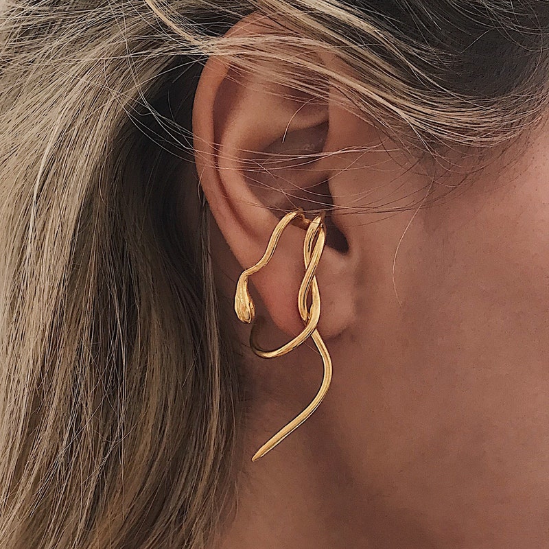 Snake Earrings - Etsy