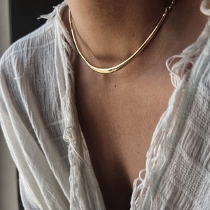 Simple Choker,slim Choker,sterling Silver Choker,gold Simple Choker ...