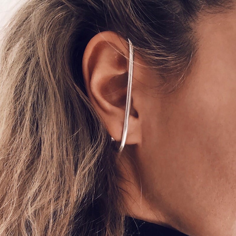 Silver Ear Cuff - Etsy