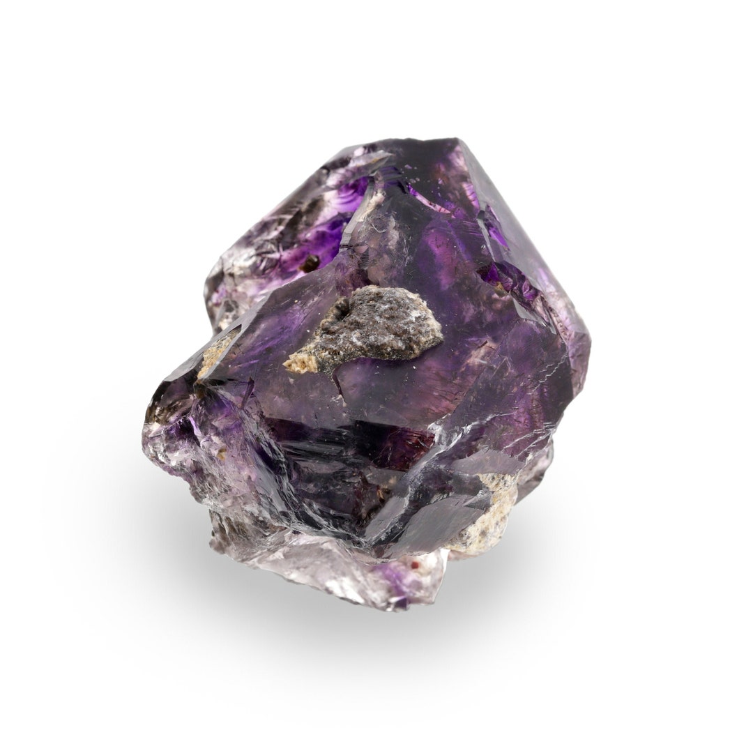 Deep Purple African Amethyst With Red Hematite - Etsy