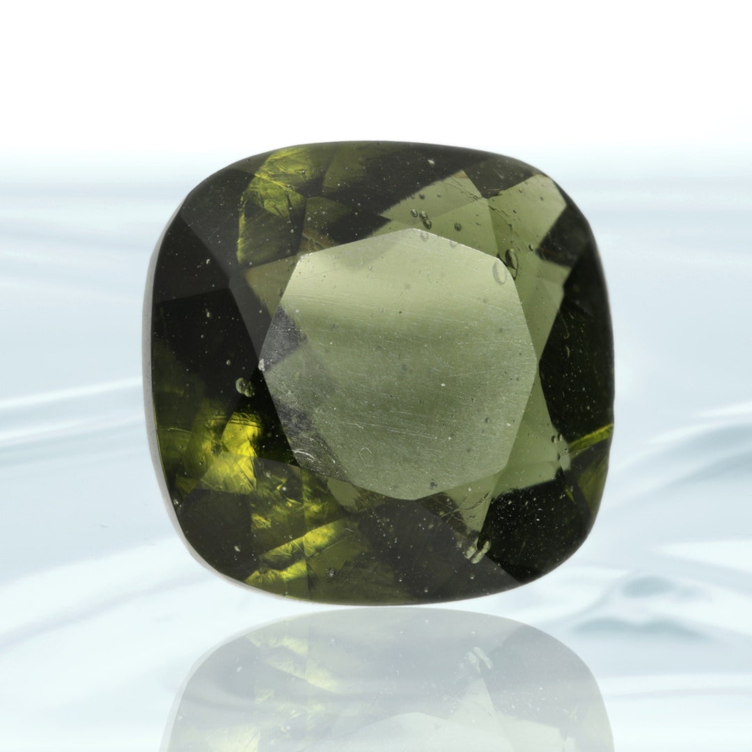 Cushion Cut Genuine Moldavite Facet - Etsy