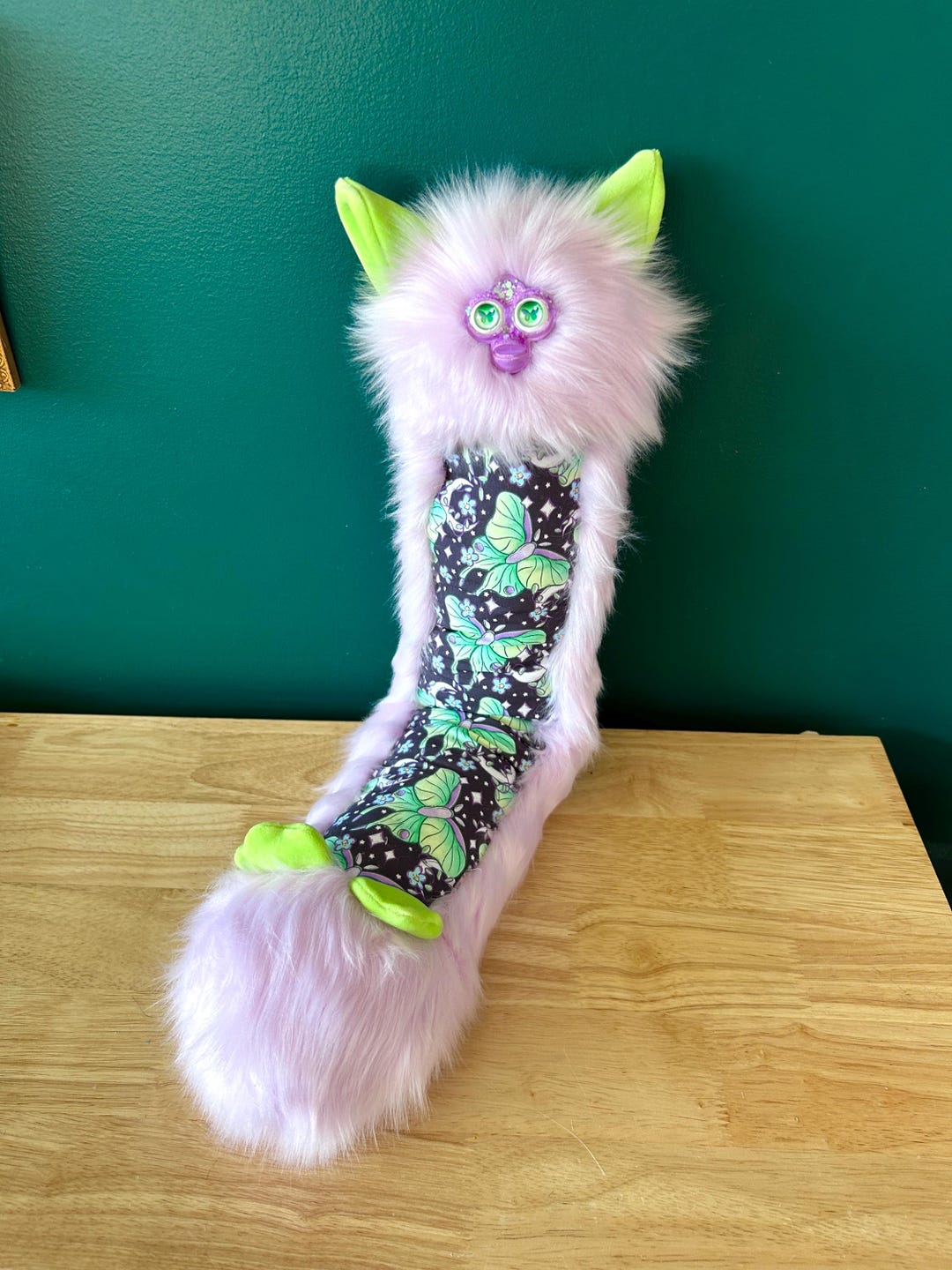 Luna Moth Long Furby Inspired Plush - 2 Feet - Odd Body - Etsy