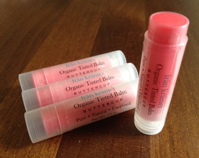 Organic Tinted Lip Balm / Organic Lip Tint / Coconut Oil / Shea Butter ...