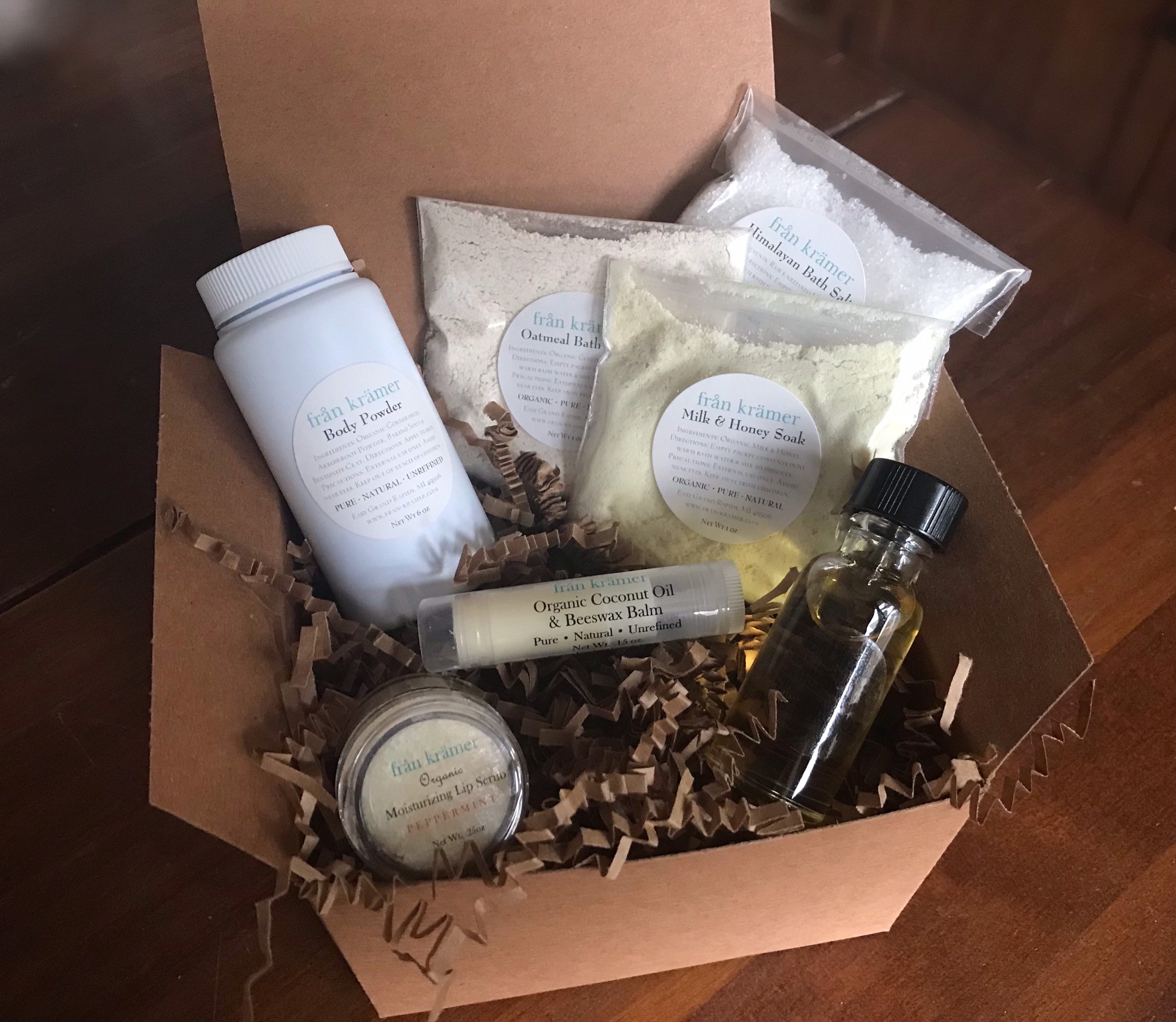 Organic SPA Gift Box / Spa Gift Set / Bath Gift / Bath Set / Mani ...