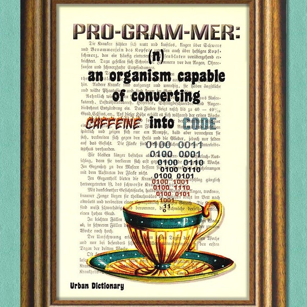 Programmer Quote Art Etsy 