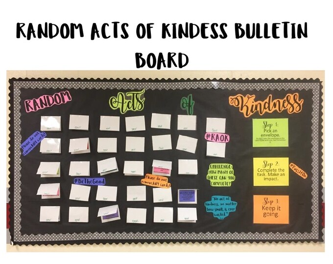 Random Acts of Kindness Bulletin Board - Etsy