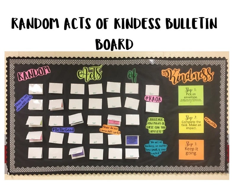 Random Acts of Kindness Bulletin Board | Etsy