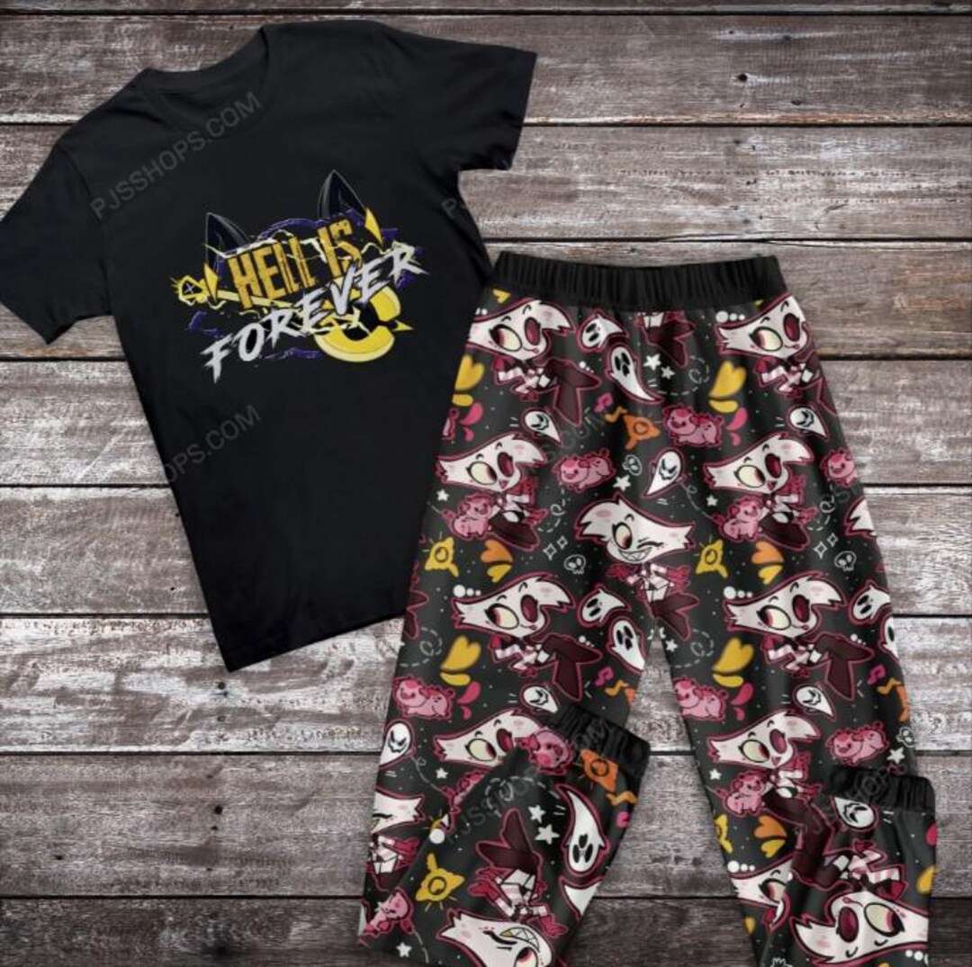 Hazbin Hotel Adam Pajamas – Hell is Forever Demon Sleepwear Set - Etsy