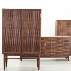 Double Woven Faced Bar Cabinet - Etsy