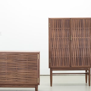 Double Woven Faced Bar Cabinet - Etsy