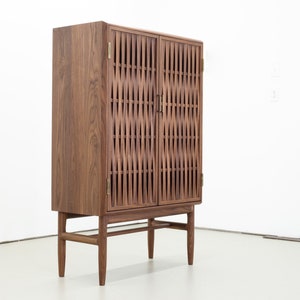 Double Woven Faced Bar Cabinet - Etsy