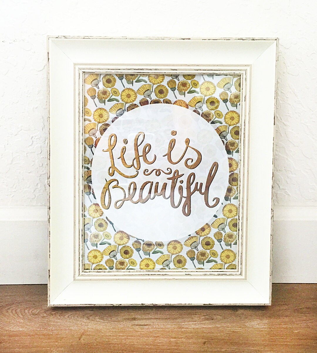 Inspirational Art Print - Life is Beautiful for Your Home Decor – 8 X ...